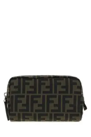 Fendi Embroidered Fabric Micro Beauty Case - Multicolor
