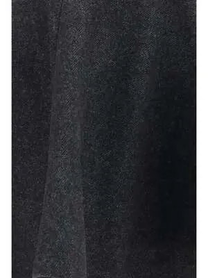 GANNI Wool Peacoat Skirt - Gray