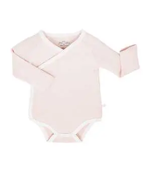 MORI Bamboo-blend Kimono Bodysuit - Pink