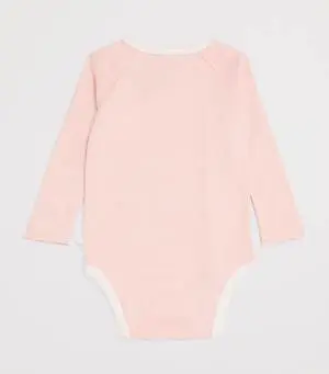 MORI Bamboo-blend Kimono Bodysuit - Pink