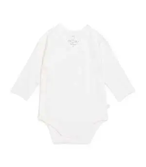 MORI Bamboo-blend Kimono Bodysuit - White