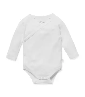 MORI Bamboo-blend Kimono Bodysuit