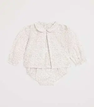 MARIE-CHANTAL Cotton Athena Bonnie Blouse And Bloomers Set