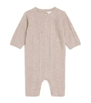 MARIE-CHANTAL Wool-cashmere Cable-knit Playsuit