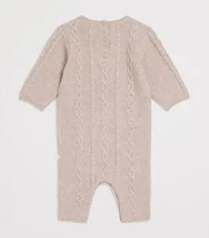 MARIE-CHANTAL Wool-cashmere Cable-knit Playsuit