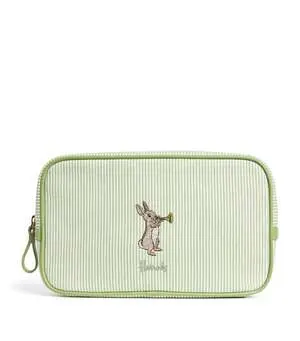 Harrods Stripe Embroidered Nursery Pouch - Green