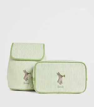 Harrods Stripe Embroidered Nursery Pouch