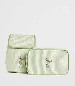 Harrods Stripe Embroidered Nursery Pouch