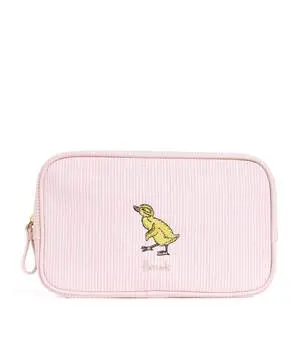 Harrods Stripe Embroidered Nursery Pouch - Pink
