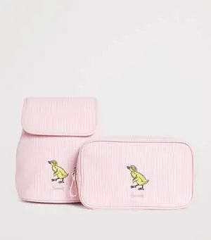 Harrods Stripe Embroidered Nursery Pouch