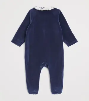 TARTINE ET CHOCOLAT Velvet All-in-one With Peter Pan Collar