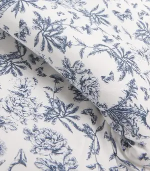 TARTINE ET CHOCOLAT Cotton Toile De Jouy Blanket