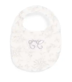 TARTINE ET CHOCOLAT Cotton Toile De Jouy Bib - Grey