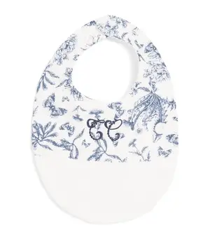 TARTINE ET CHOCOLAT Cotton Two-tone Bib - Blue