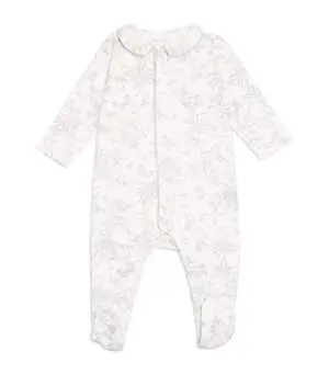 TARTINE ET CHOCOLAT Cotton Toile De Jouy All-in-one - Grey