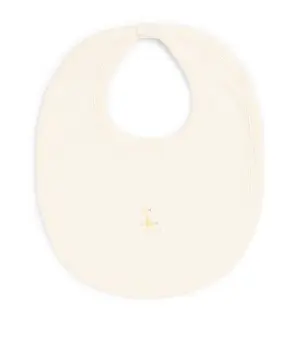 KISSY KISSY Pima Cotton Embroidered Giraffe Bib