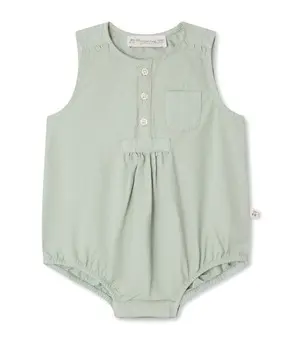 Bonpoint Organic Cotton Nico Bodysuit - Green