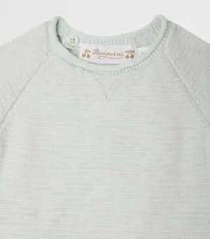 Bonpoint Cotton-cashmere Top And Trousers Set