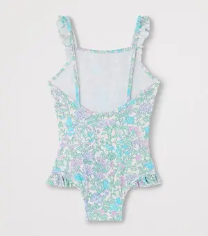 Bonpoint Cecilia One-piece Swimsuit With Ruffle Trim