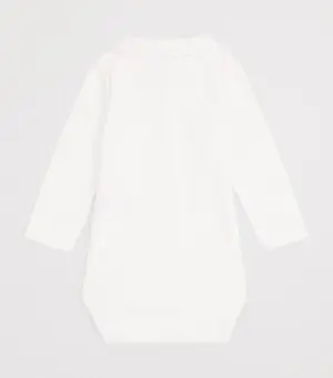TARTINE ET CHOCOLAT Stretch-cotton Embroidered Long-sleeve Bodysuit