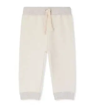 Bonpoint Organic Cotton Blend Sweatpants With Embroidered Graphic