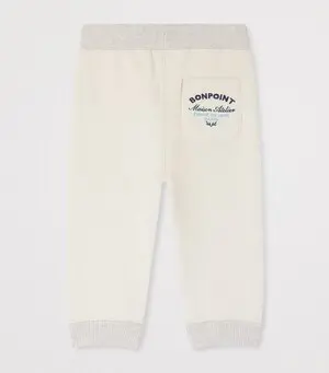 Bonpoint Organic Cotton Blend Sweatpants With Embroidered Graphic