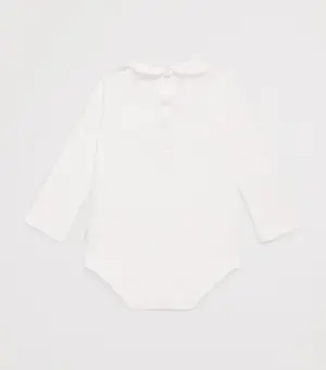 MARIE-CHANTAL Embroidered Pima Cotton Bodysuit