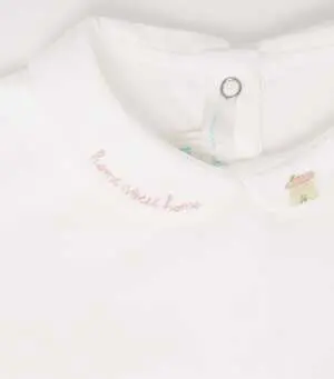 MARIE-CHANTAL Embroidered Pima Cotton Bodysuit