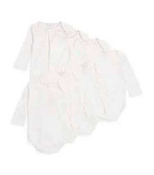 MARIE-CHANTAL Set Of 7 Pima Cotton Angel Wings All-in-one - Pink