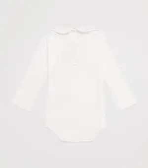 MARIE-CHANTAL Pima Cotton Embroidered Bodysuit