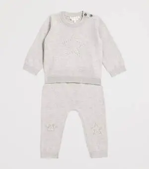 MARIE-CHANTAL Star Detail Sweater And Sweatpants Set