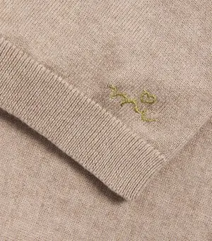 MARIE-CHANTAL Crown Detail Cotton Cashmere Sweater And Sweatpants Set