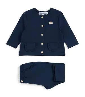 TARTINE ET CHOCOLAT Cardigan And Joggers Set - Navy