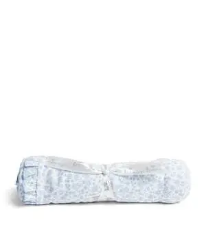KISSY KISSY Pima Cotton Floral Blanket - Blue