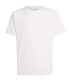 Frescobol Carioca Cotton-linen Dinis T-shirt - Ivory