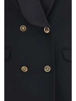 Versace Wool Double Breasted Blazer