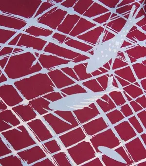 Altuzarra Silk Fishnet Print Scarf