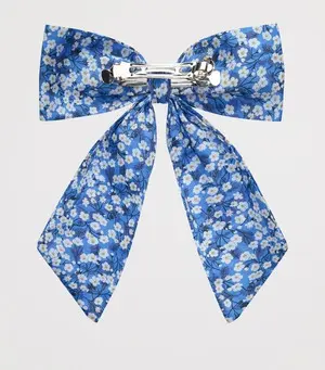 Trotters Cotton Floral Bow Hair Clip