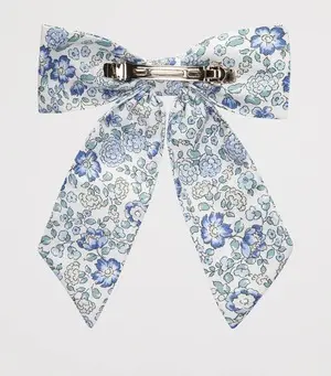Trotters Cotton Floral Bow Hair Clip