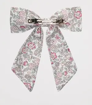 Trotters Cotton Floral Bow Hair Clip
