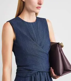 Altuzarra Cotton Chambray Penny Midi Dress