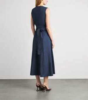 Altuzarra Cotton Chambray Penny Midi Dress