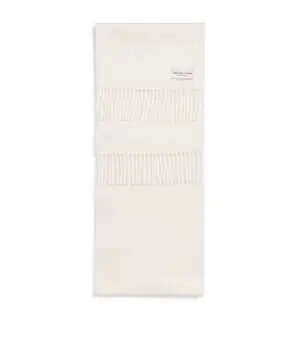 Johnstons Of Elgin Natural Cashmere Scarf - White