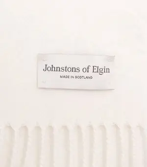 Johnstons Of Elgin Natural Cashmere Scarf