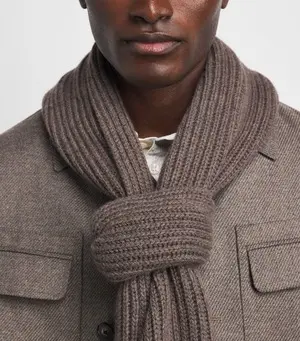 Johnstons Of Elgin Cashmere Lovat Ribbed Scarf