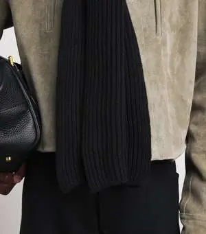 Johnstons Of Elgin Cashmere Lovat Ribbed Scarf