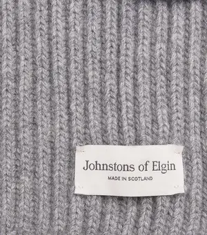 Johnstons Of Elgin Cashmere Lovat Ribbed Scarf
