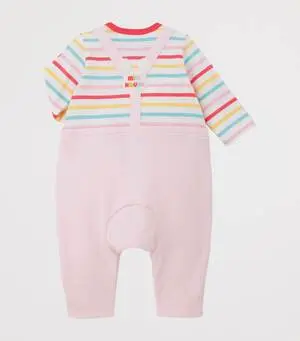 MIKI HOUSE Cotton Embroidered All-in-one
