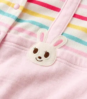 MIKI HOUSE Cotton Embroidered All-in-one