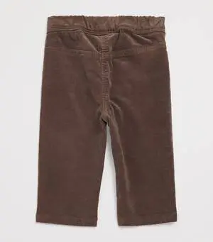 IL GUFO Cotton-blend Velvet Trousers
